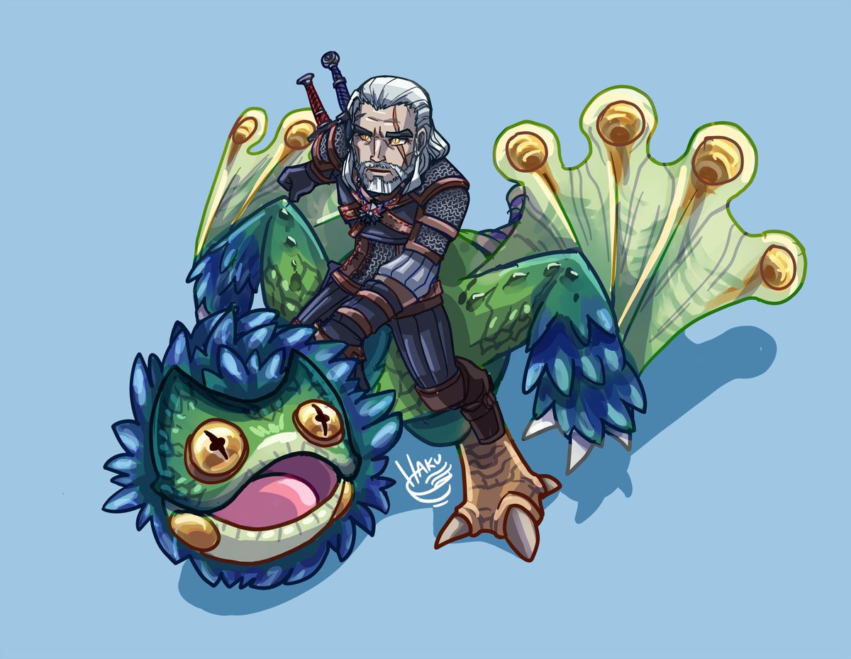 Roach sure looks different in this world (MHW x Witcher) : r/witcher
