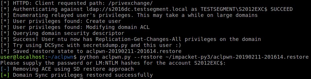 Dirk-jan on Twitter: "If you're using the ACL attack in ntlmrelayx (for example with # ...