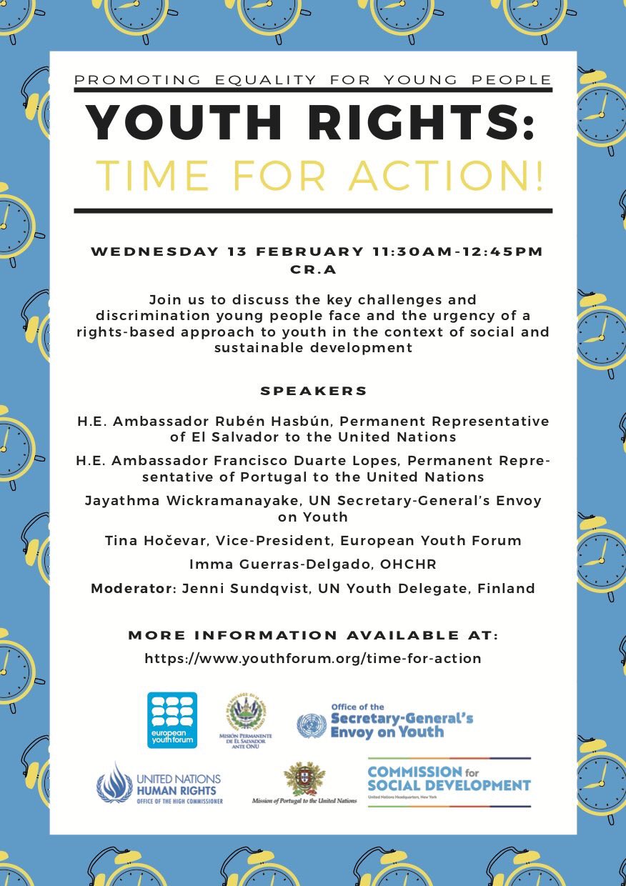 #YouthSDGs on Twitter: "Youth Rights : Time For Action #youthrights ...