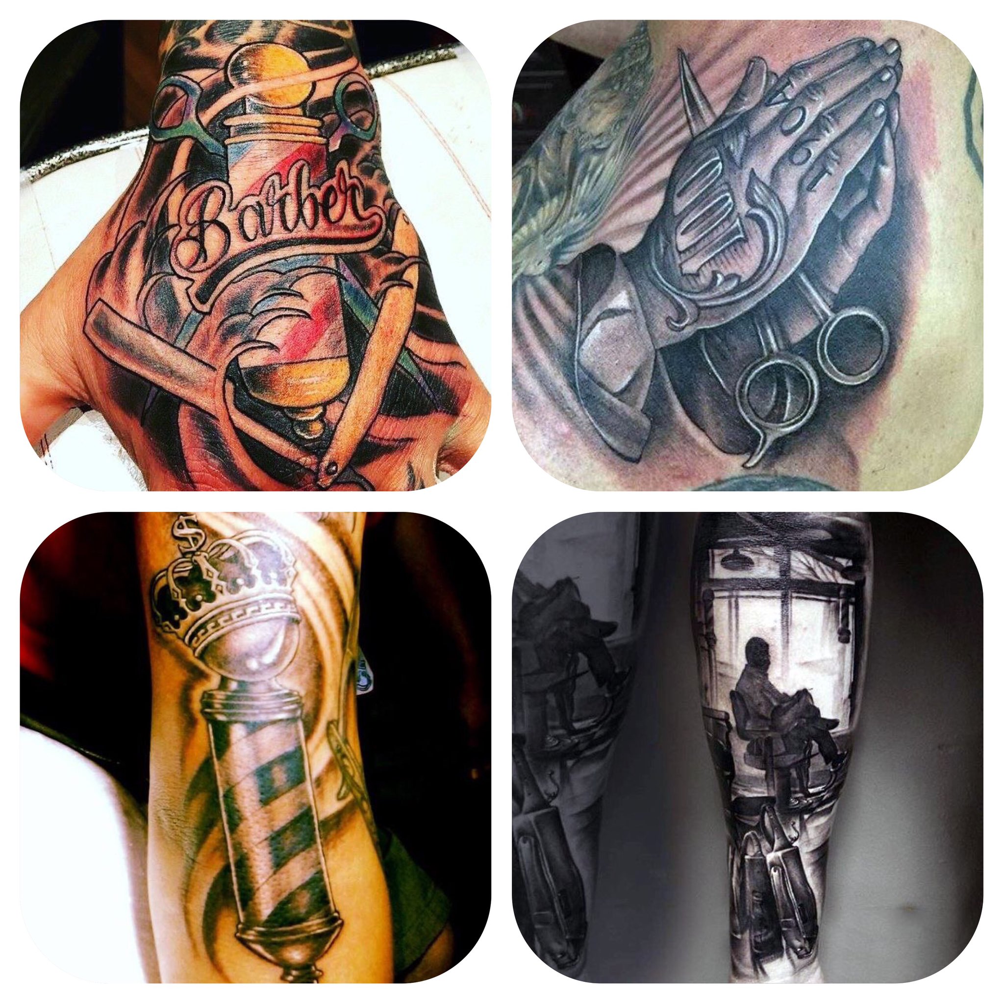 Barber Tattoo Designs