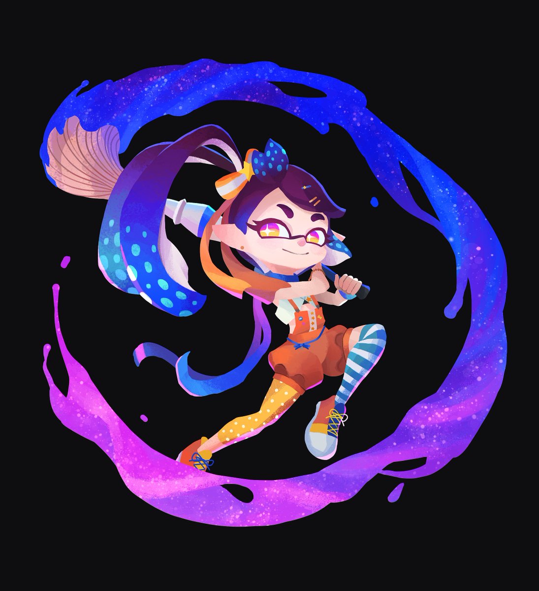 スプラトゥーン「 Hoshiko - For @LopuiiArt #Splatoon #Spl」|Squeakyのイラスト
