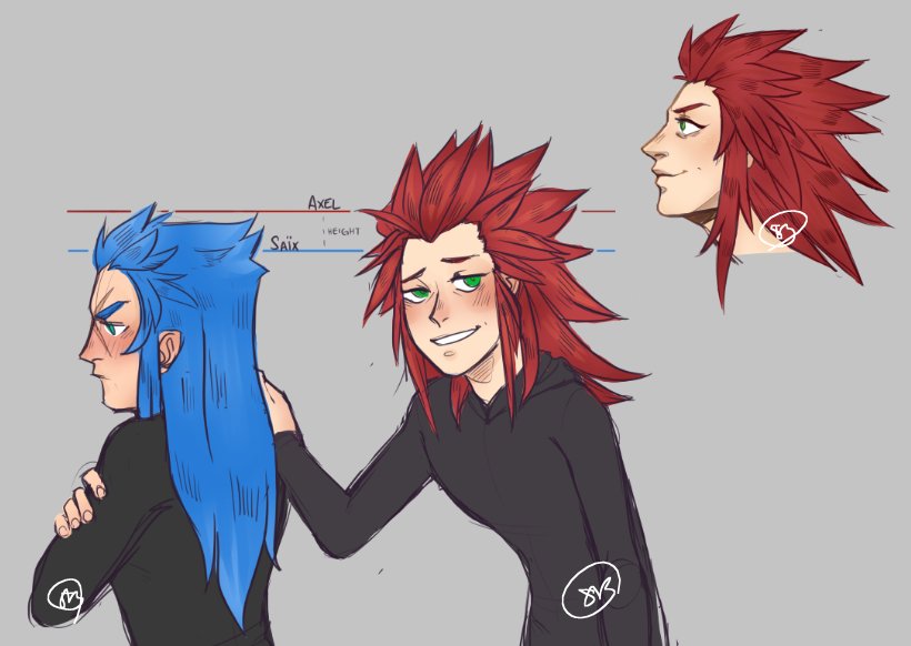 Kingdom Hearts Saix And Axel Kingdom Hearts Saix And Axel