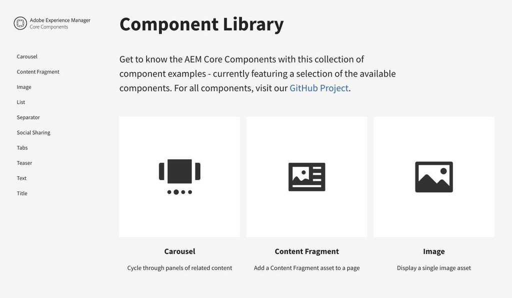 Adobe Global Community on Twitter: "AEM Core Component Library by Gabriel Walt via AdobeGlobal ...