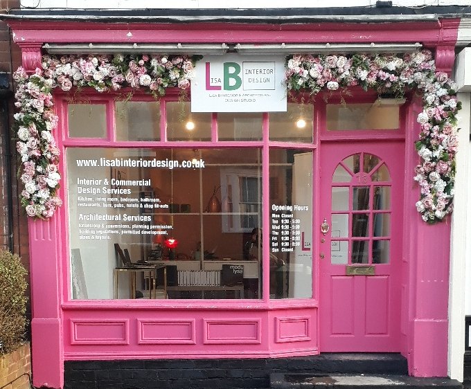 Pink Bakery Shop Front