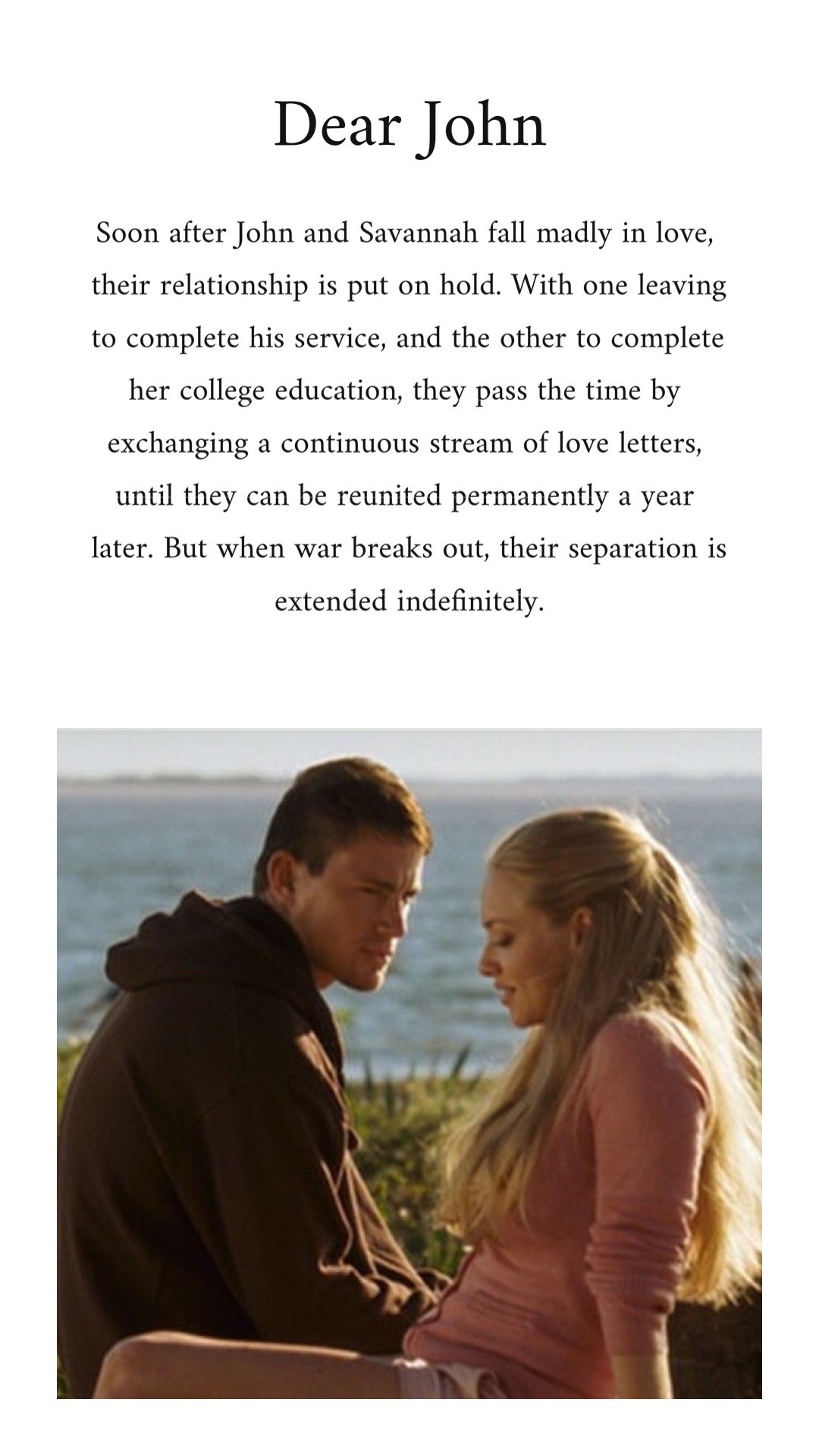 Dear John Letter From Movie