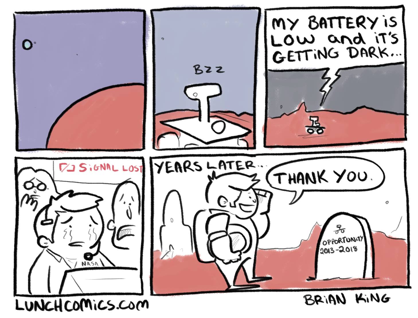 Comics Curiosity Rover