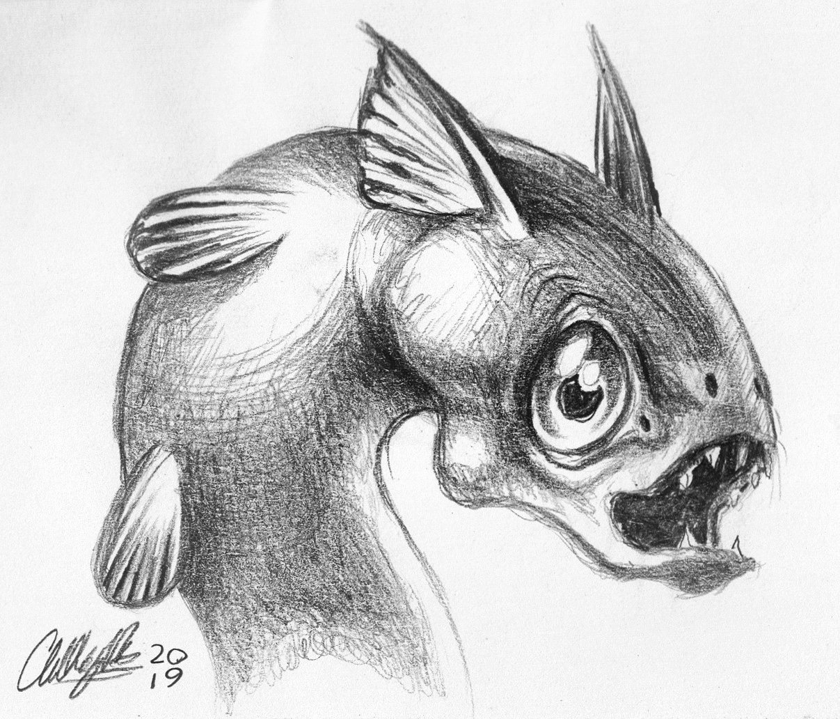 Pencil Drawings Of Creatures