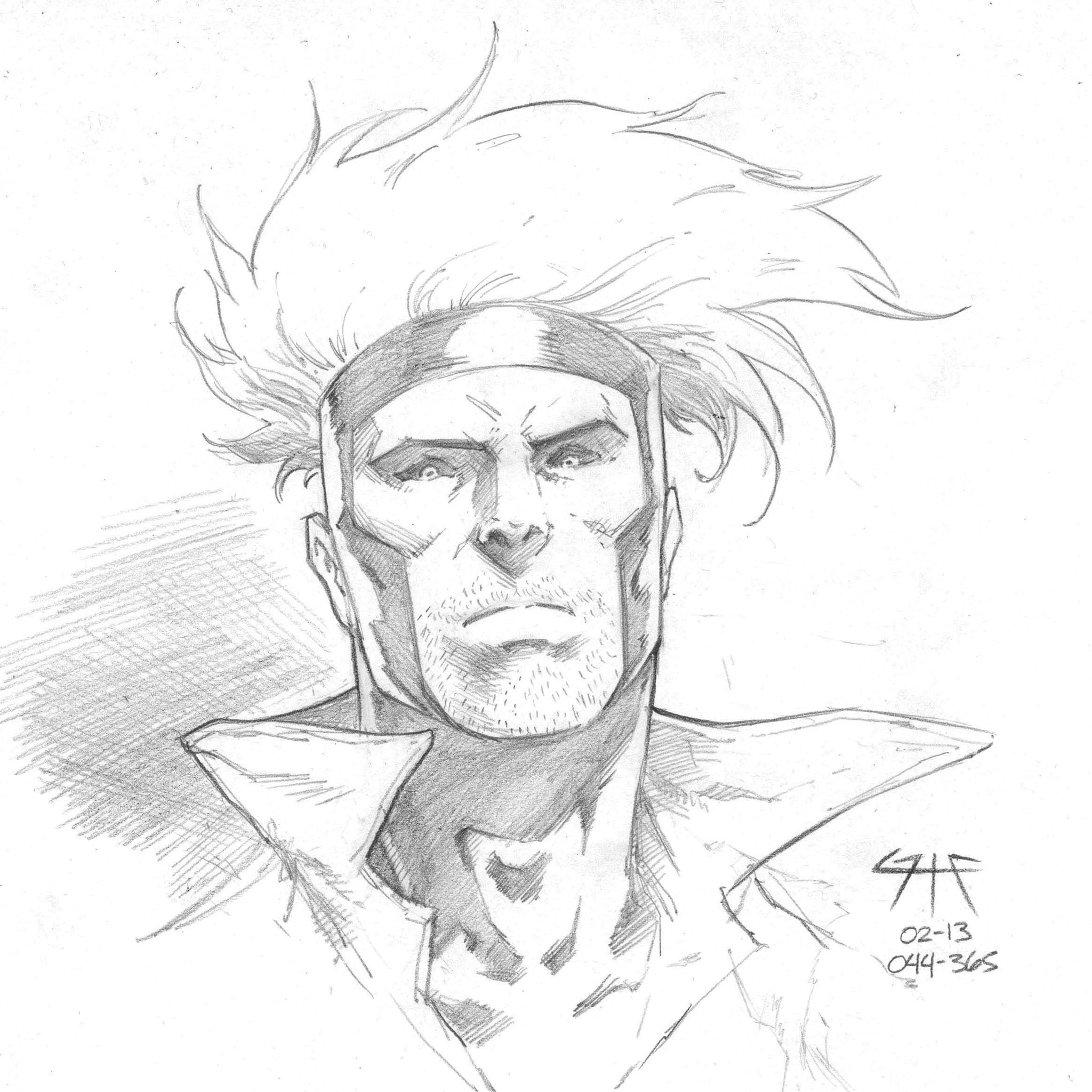 X Men Gambit Drawing