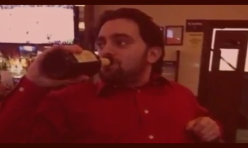 Kramer Chugging Beer Gif