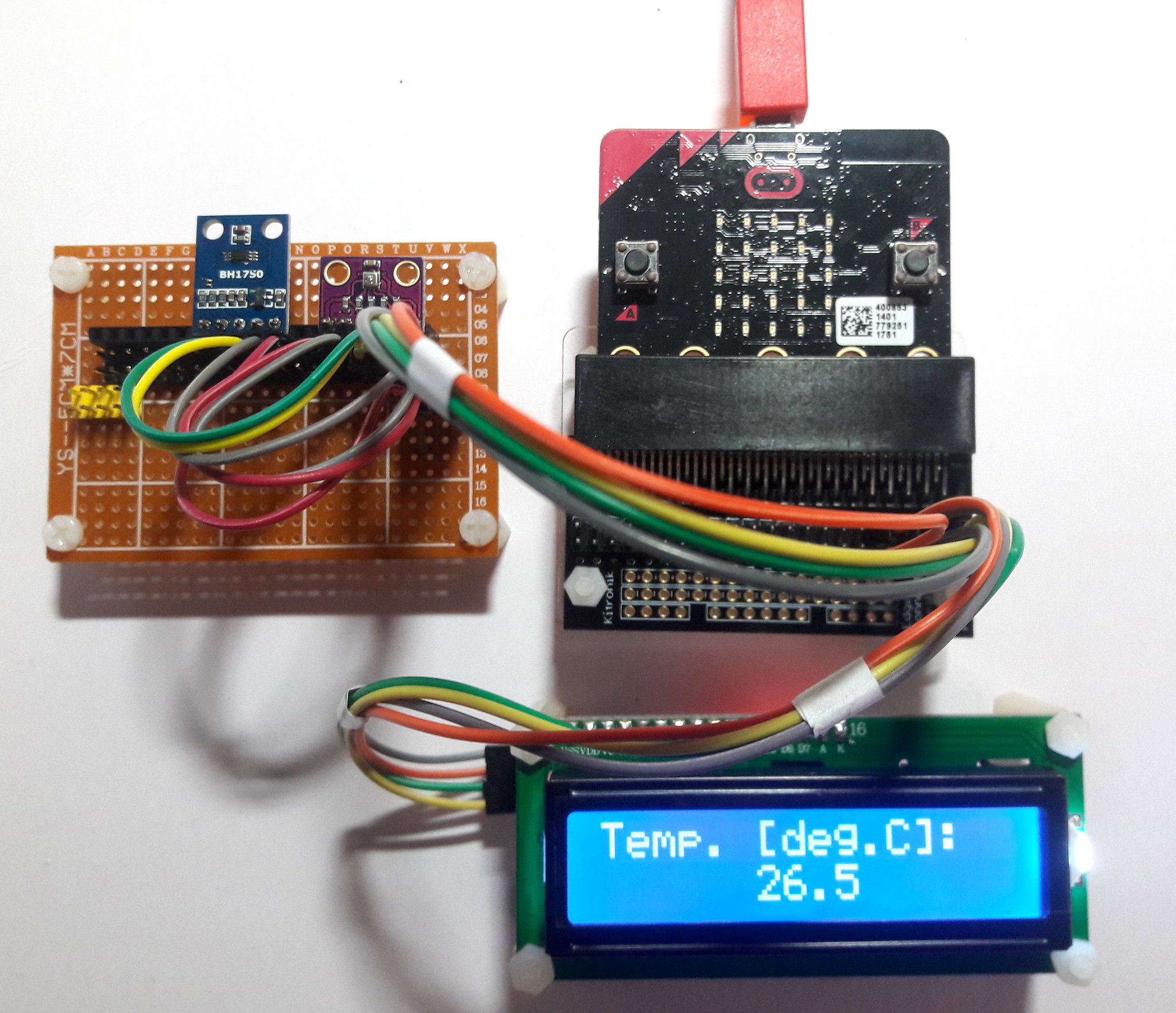 rawat.s on Twitter: "Microbit + BME280 + BH1750 #microbit #pxt #makecode…