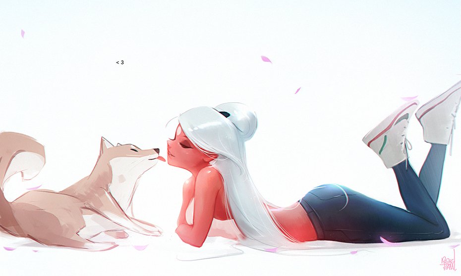 Rossdraws on Twitter: "Happy Valentine's Day 🐾💖…