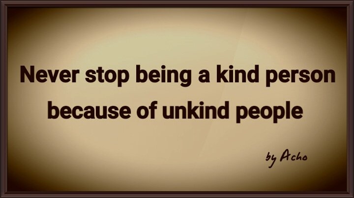 Unkind Person