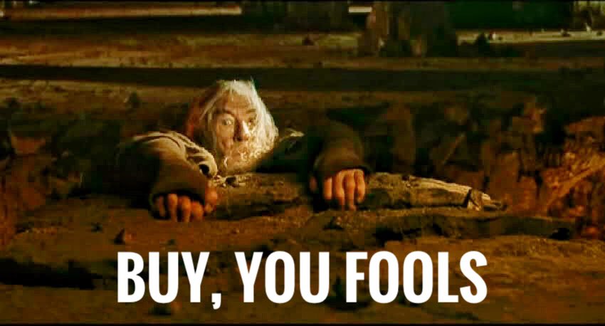 Gandalf Fly You Fools