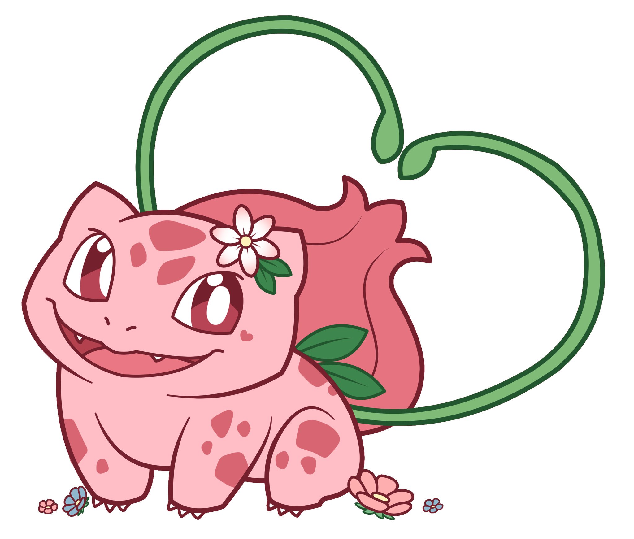 Pink Pokemon Bulbasaur