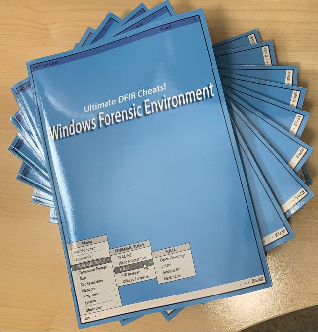 Windows Forensic Environment (WinFE) on Twitter: ""The" book on #WinFE. This stack of signed ...