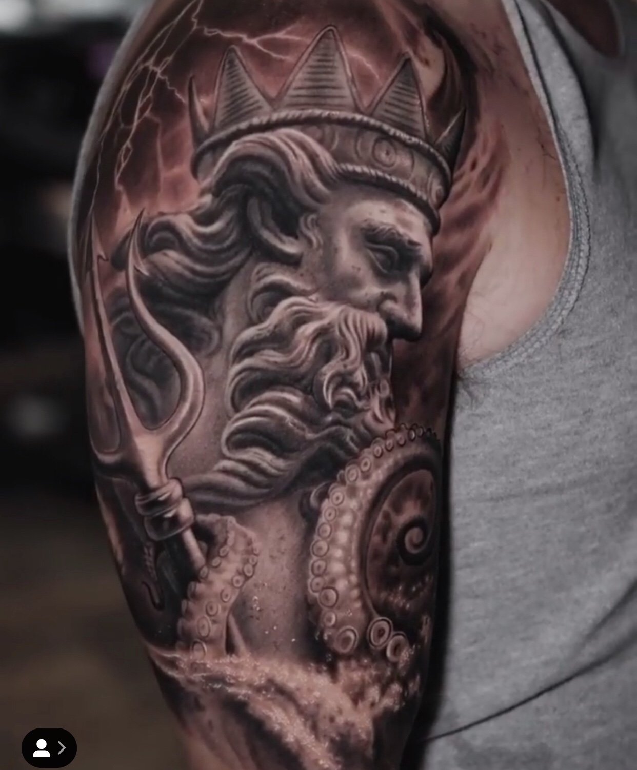 King Neptune Tattoo Sleeve