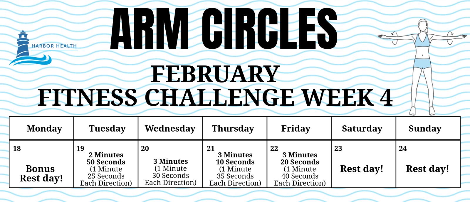 30 Day Arm Challenge Calendar