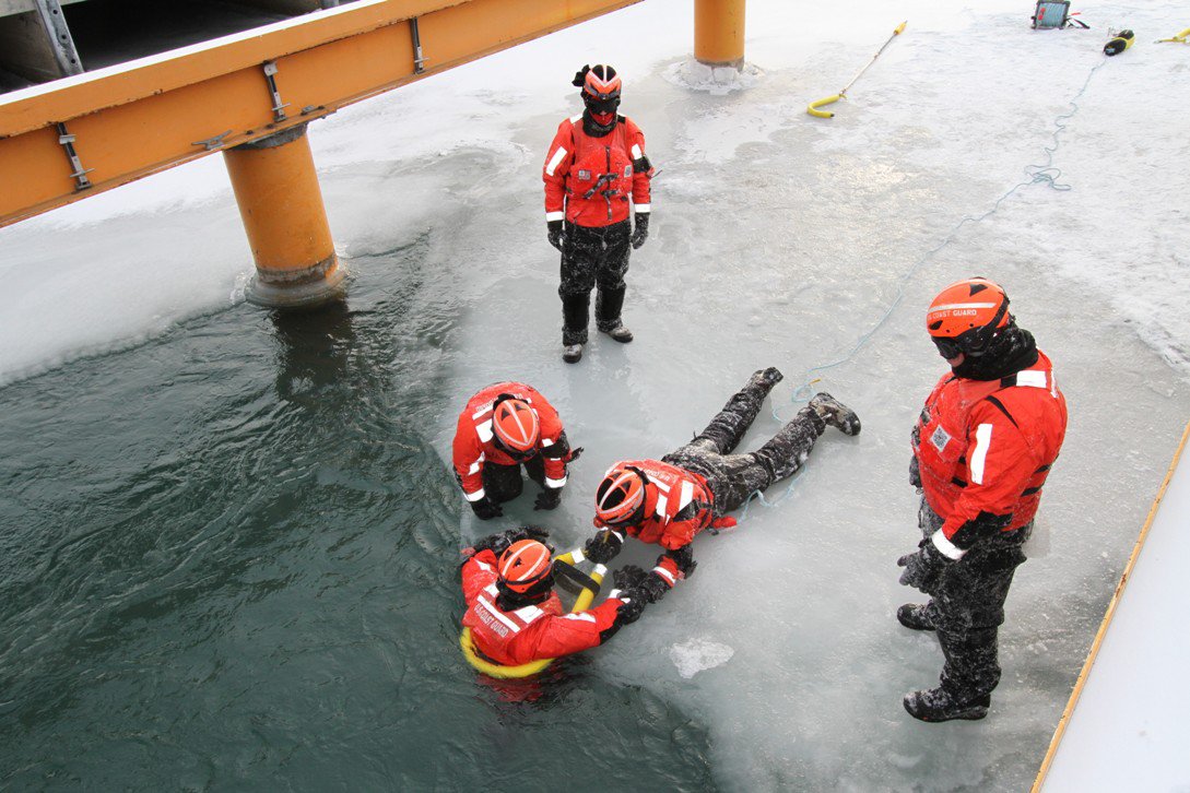 Did you know the USCG conducts ice rescue missions? Ice rescue crews ...