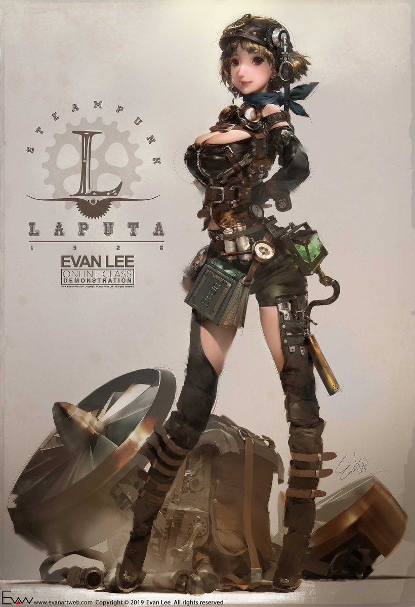 Steampunk Character Concept Art