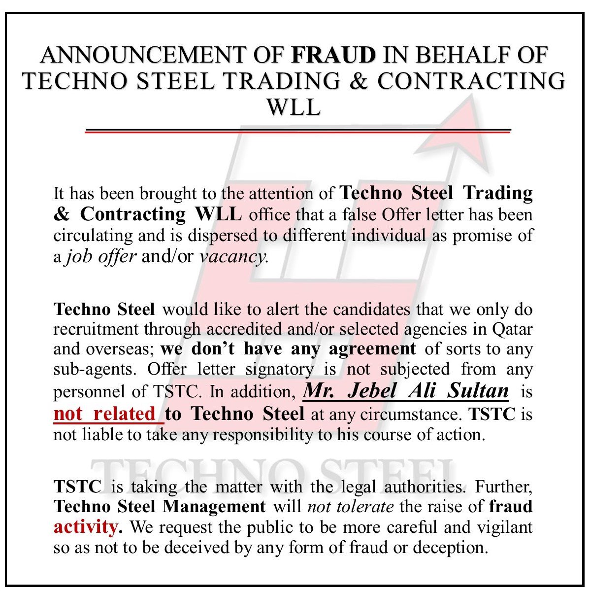 TECHNO STEEL TRADING & CONTRACTING WLL (@technosteelqa) | Twitter