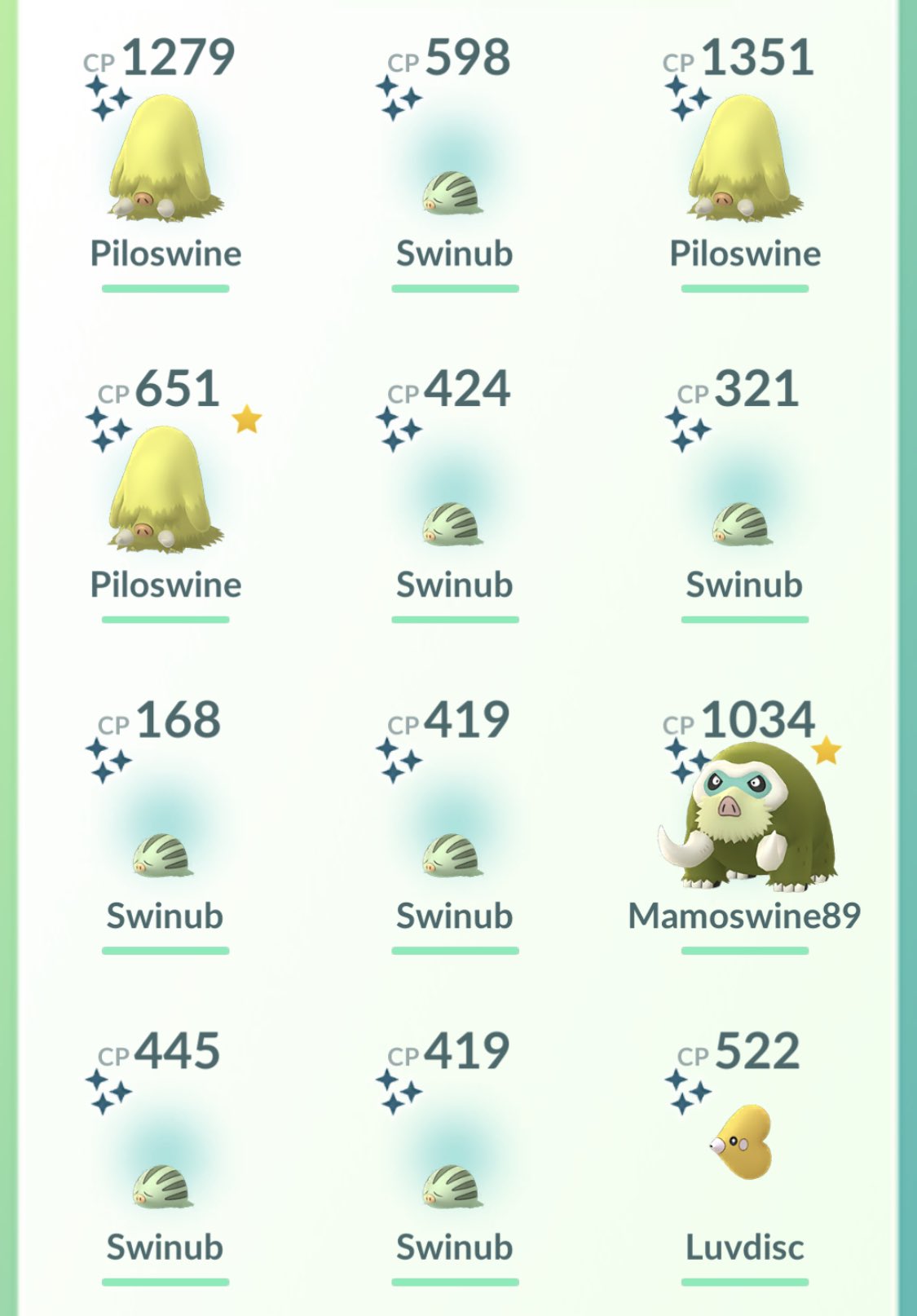 Shiny Swinub