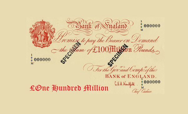 100 Pound Note Bank Of England