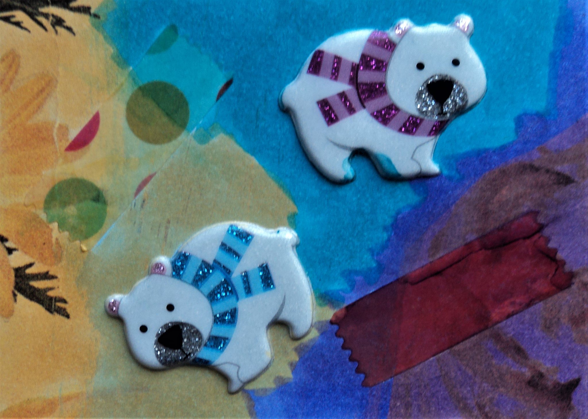 Maranda Russell on Twitter: "Cute puffy polar bears #ACEO artist ...