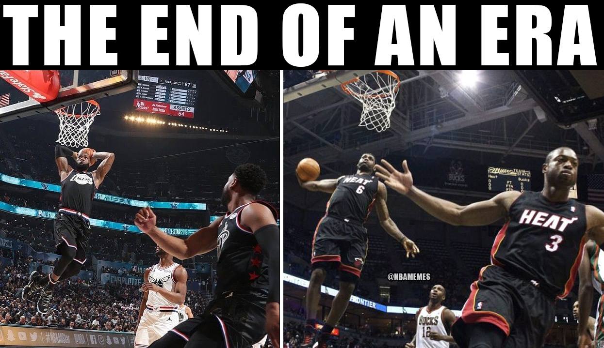 Lebron James And Dwyane Wade Dunk