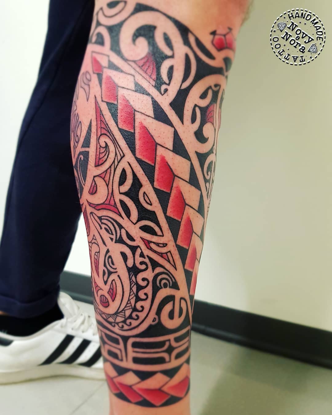 Red Polynesian Tattoo