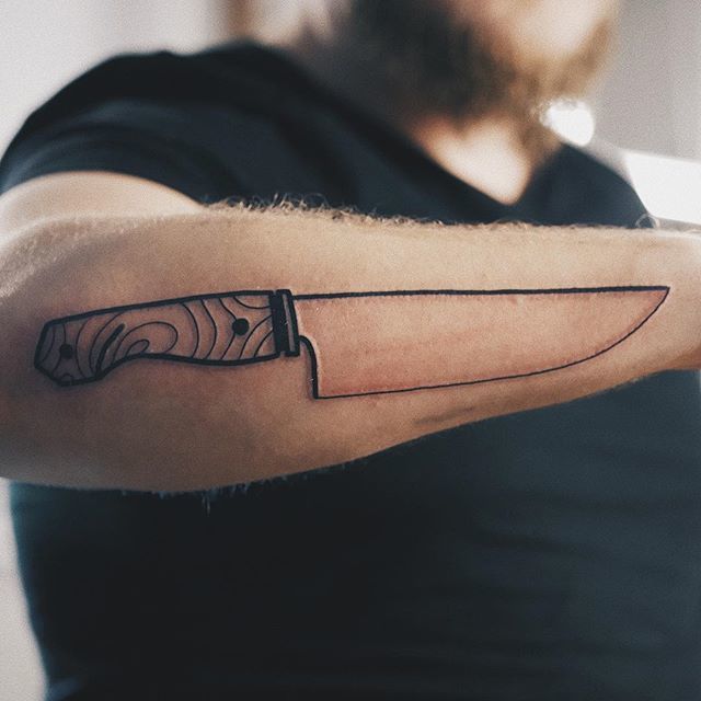 Butcher Knife Tattoo