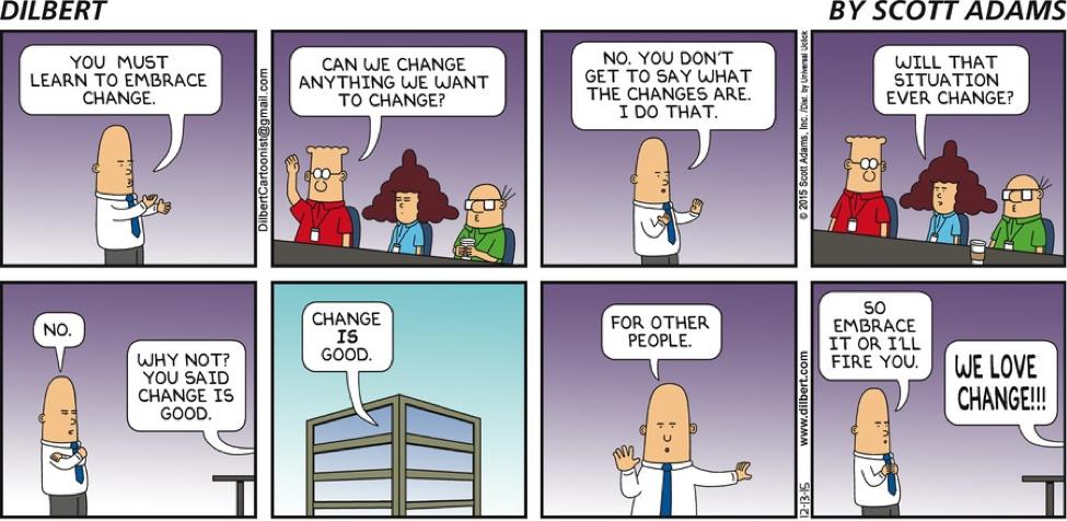 Workplace Change Cartoon