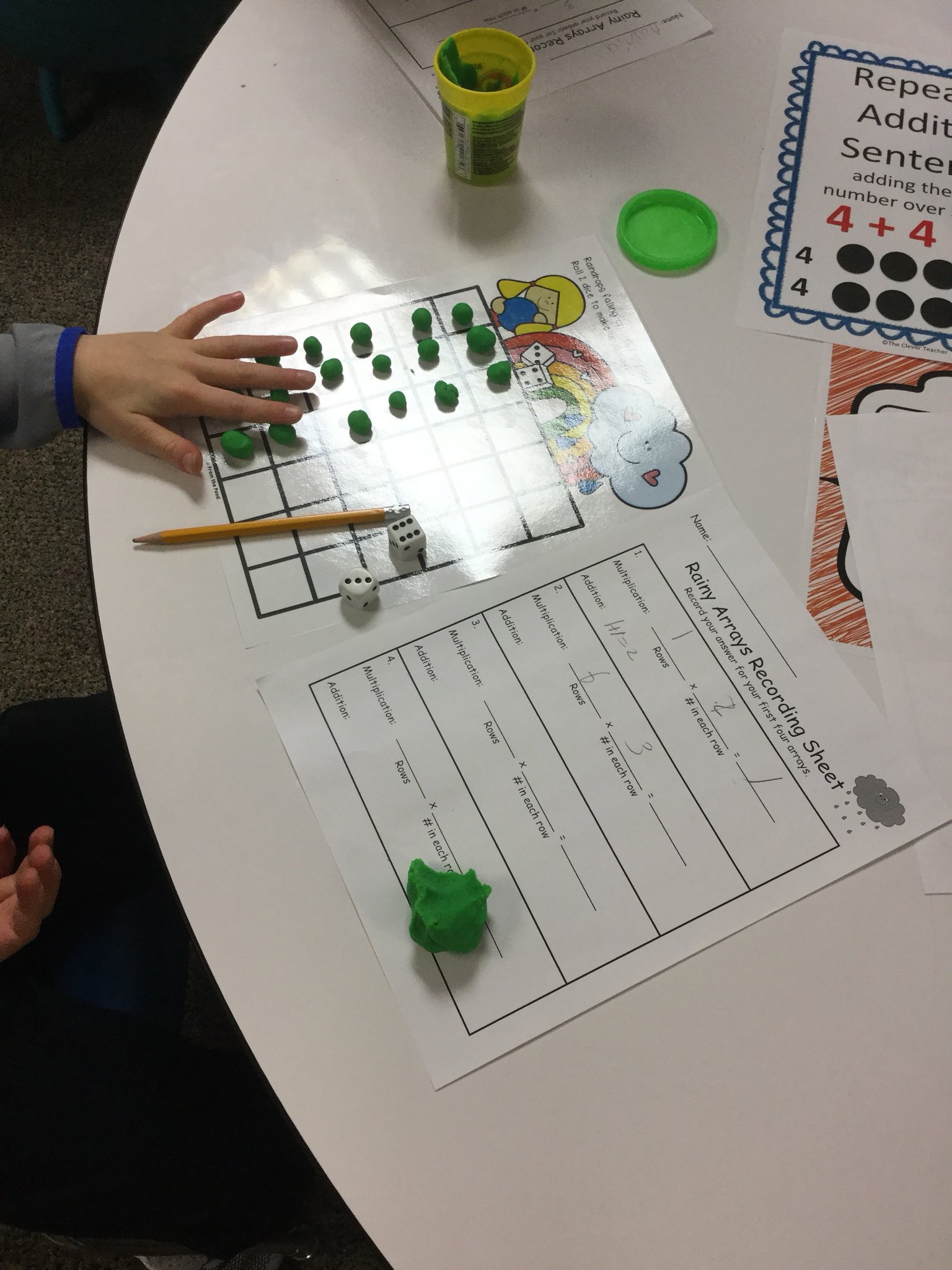 Miss Gardner on Twitter: "Making play-doh arrays to practice writing ...