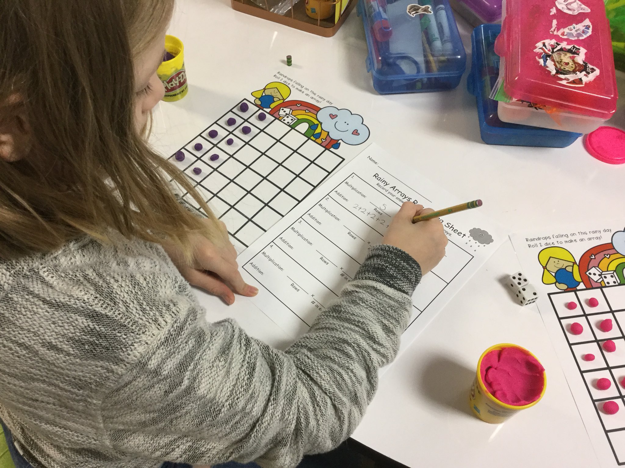 Miss Gardner on Twitter: "Making play-doh arrays to practice writing ...