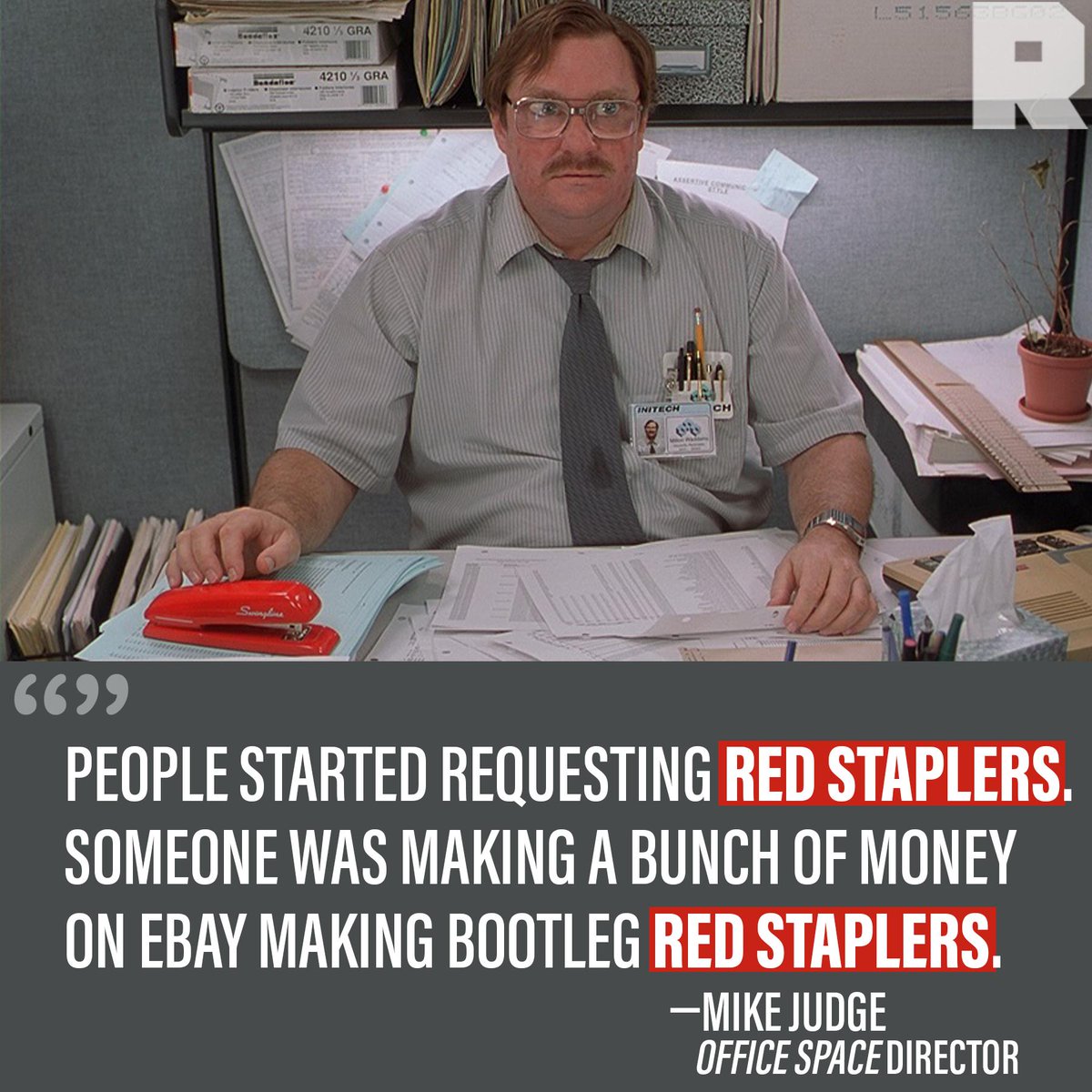 Red Stapler Guy Memes Office Space Art Bill Lumbergh Print
