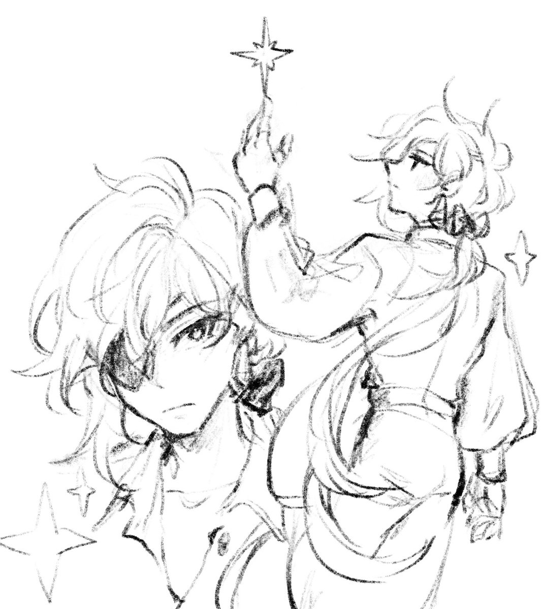 「Old Kaeya doodle that I found really pretty. I miss drawing 」I invoke ...