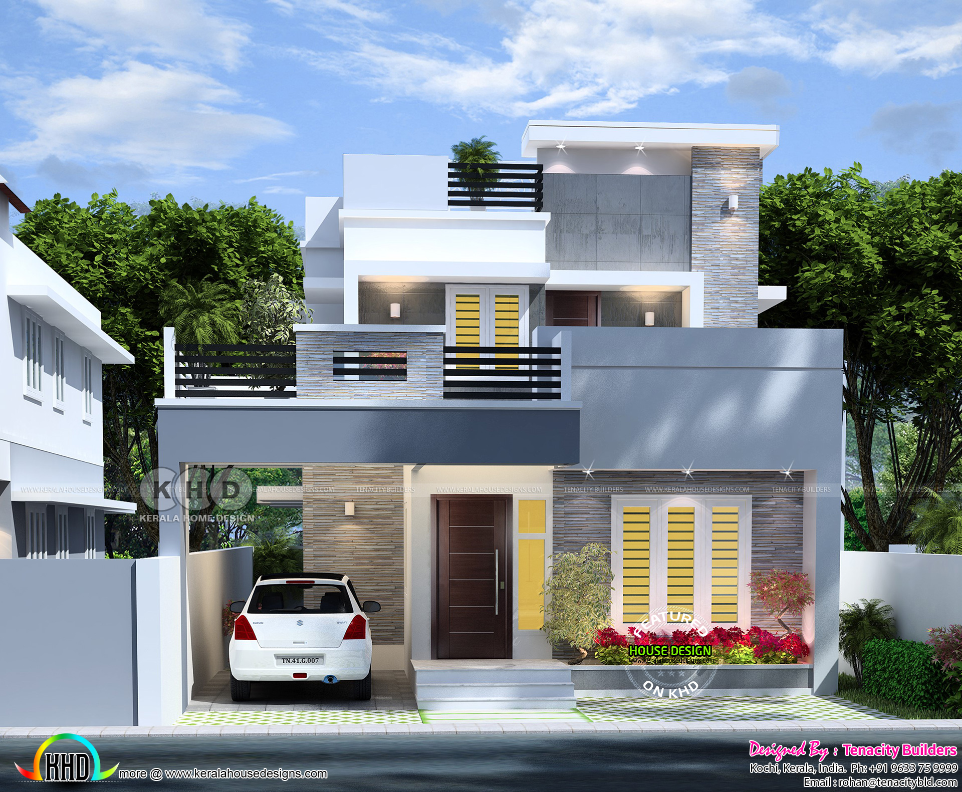 Indian House Design Front View
