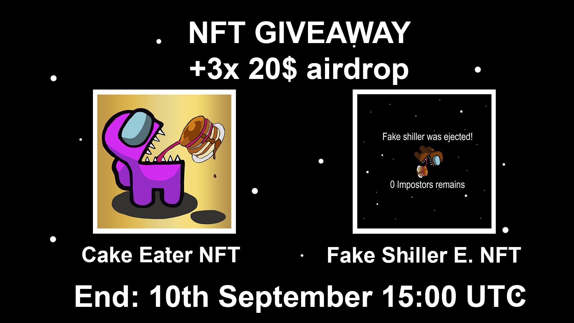 Amongus Token on Twitter: "Do you want to win those NFT + 20$ Airdrop ...