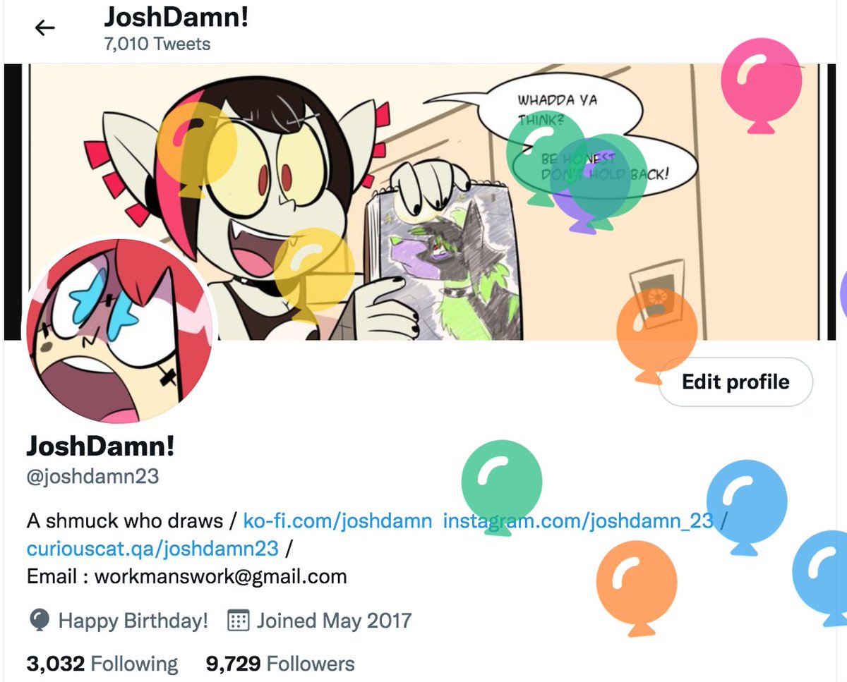 「I'm another year older! I just wish I wa」|JoshDAMN 2023の漫画