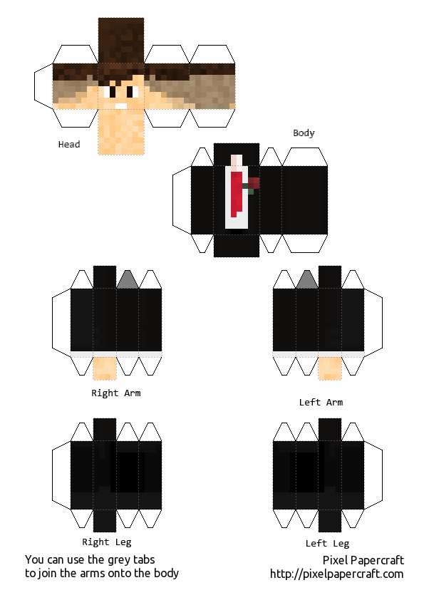 Skydoesminecraft Skin Layout