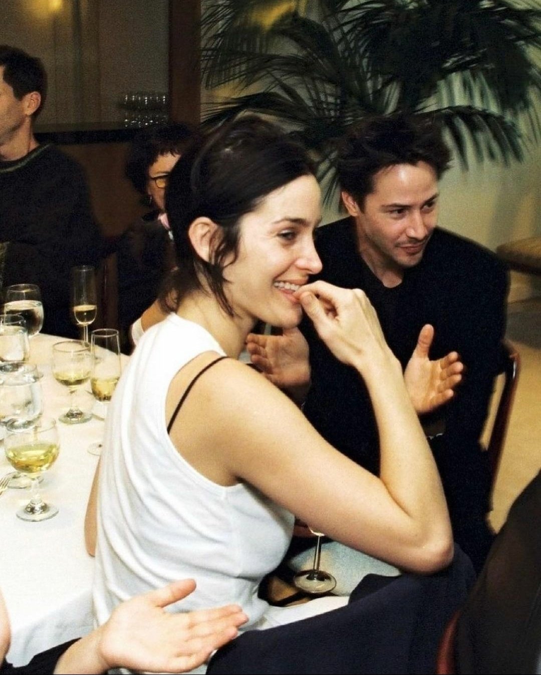 Carrie Anne Moss And Keanu Reeves