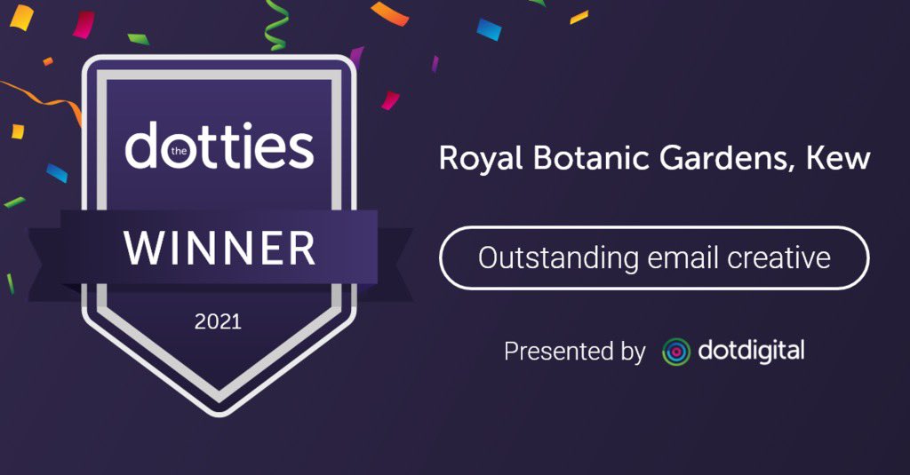 Dotdigital on Twitter: "It's official. @kewgardens wins #thedotties award for Outstanding email ...