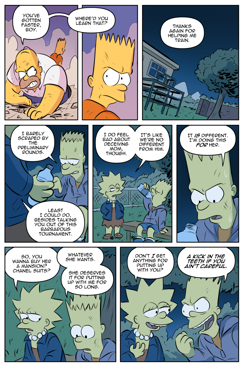 「SPRINGFIGHT! a Simpsons fan comic (4 of 」|Joe Chouinardの漫画