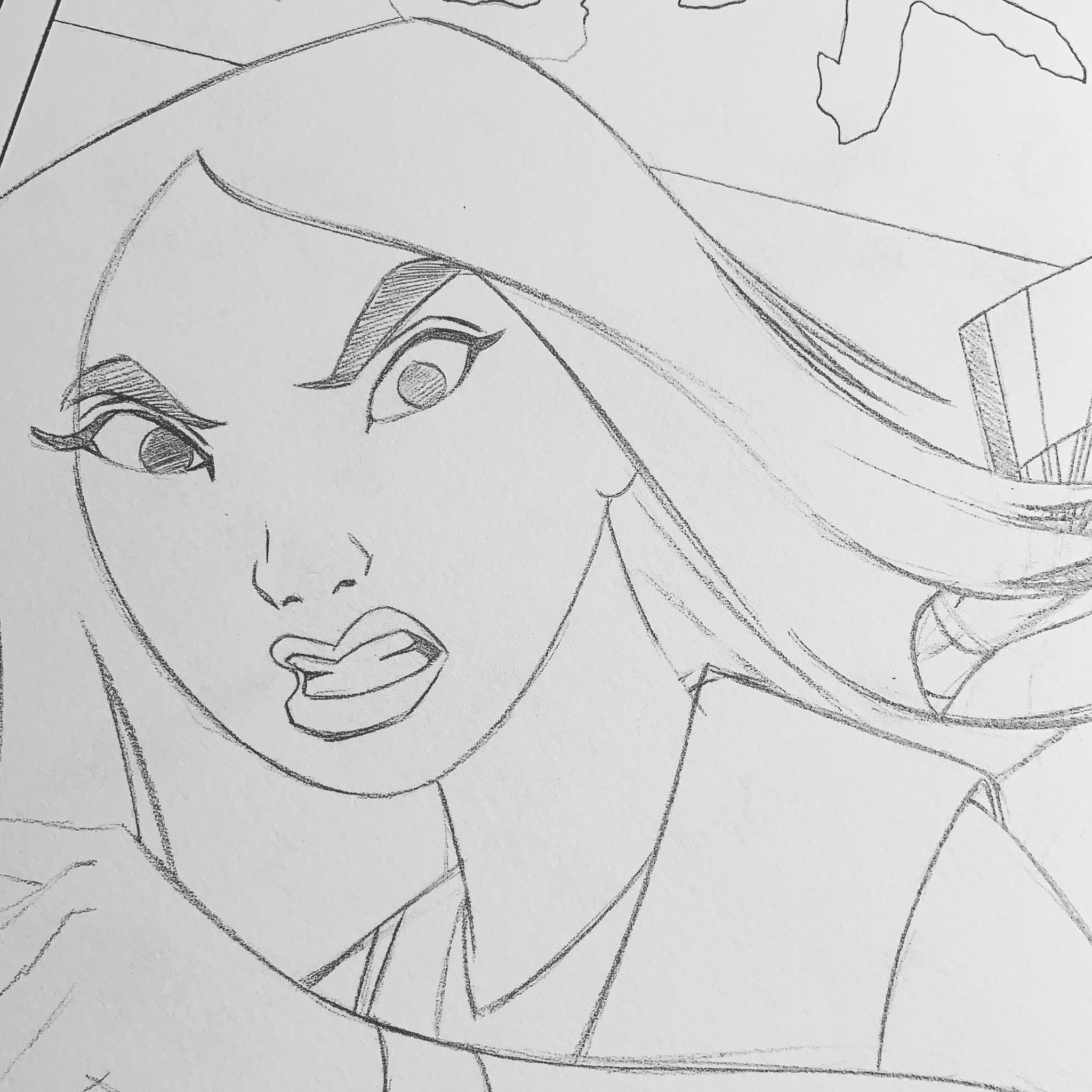 Mulan Pencil Drawing