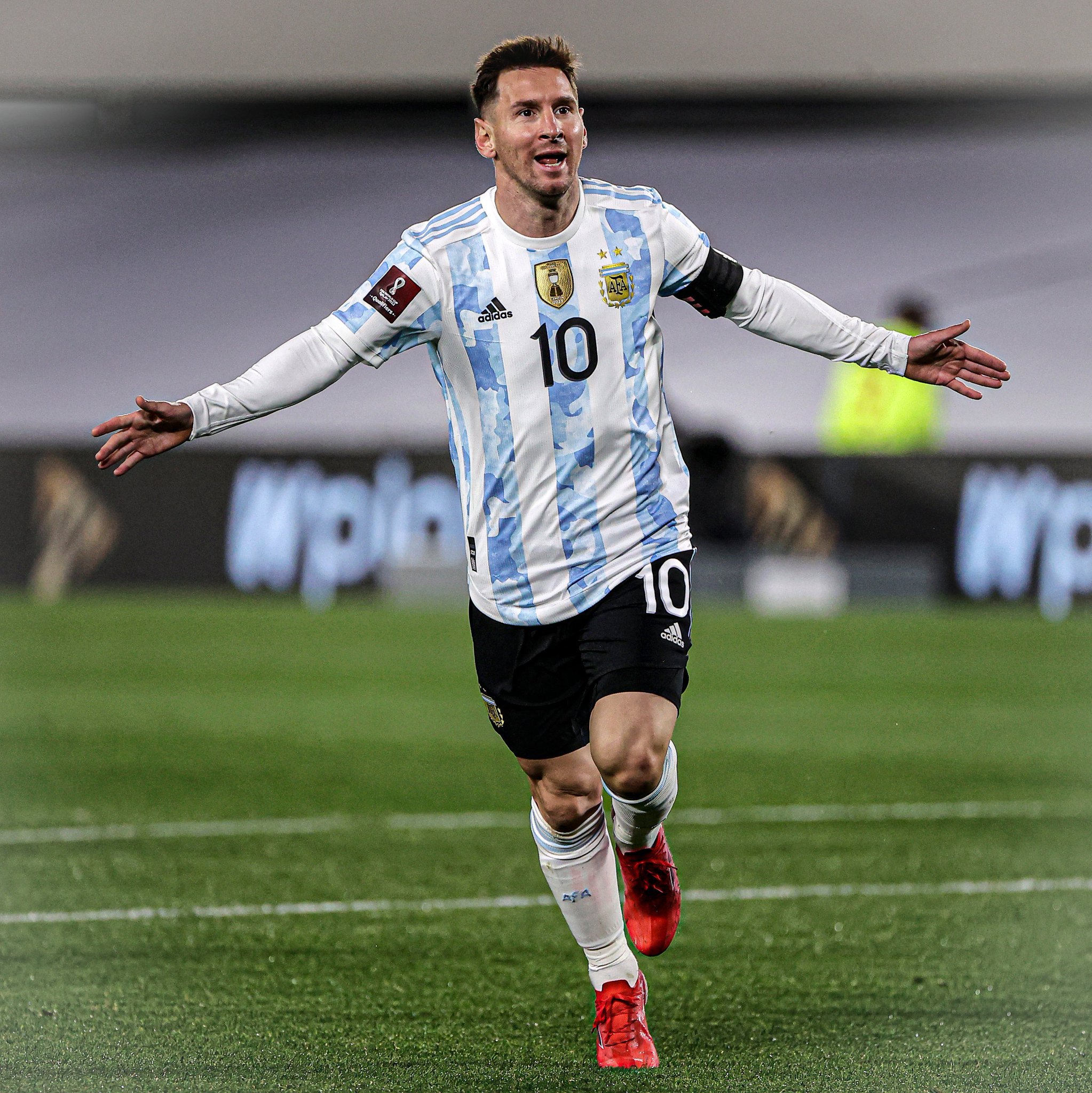 Argentinian Flag With Messi