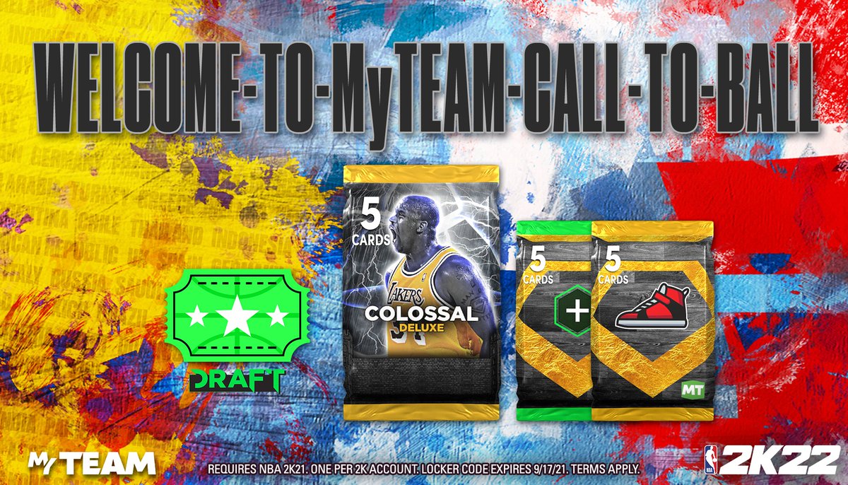 NBA 2K22 MyTEAM on Twitter: "Happy #2KDay MyTEAM fam 🙌 Use this code for a Deluxe Colossal Pack ...