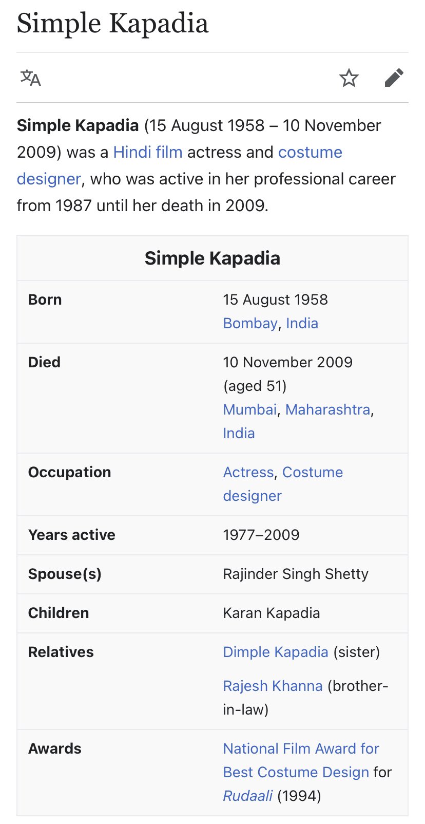 Simple Kapadia