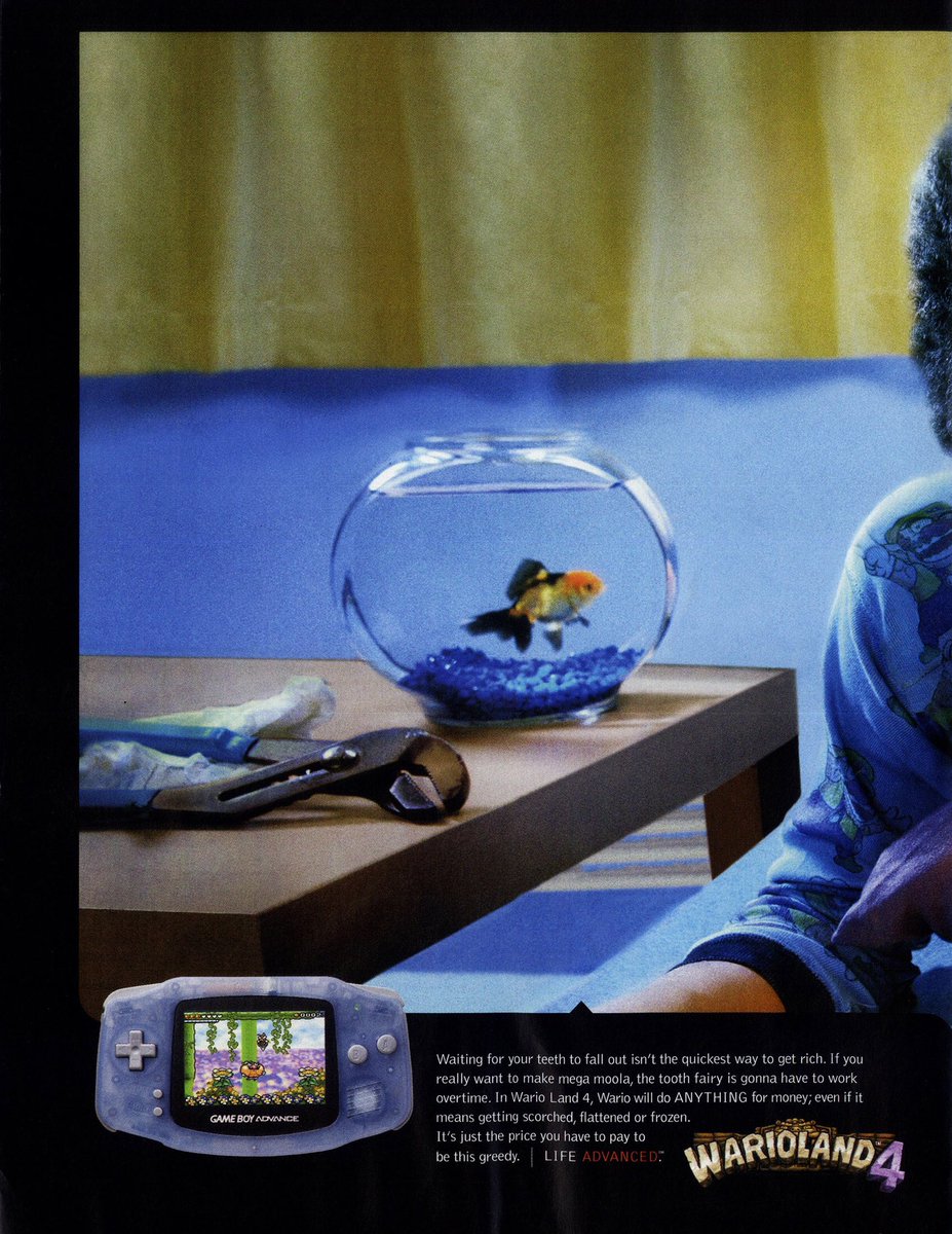 Wario Land 4 - two-page GameBoy Advance ad. VideoGameArt&Tidbits ...