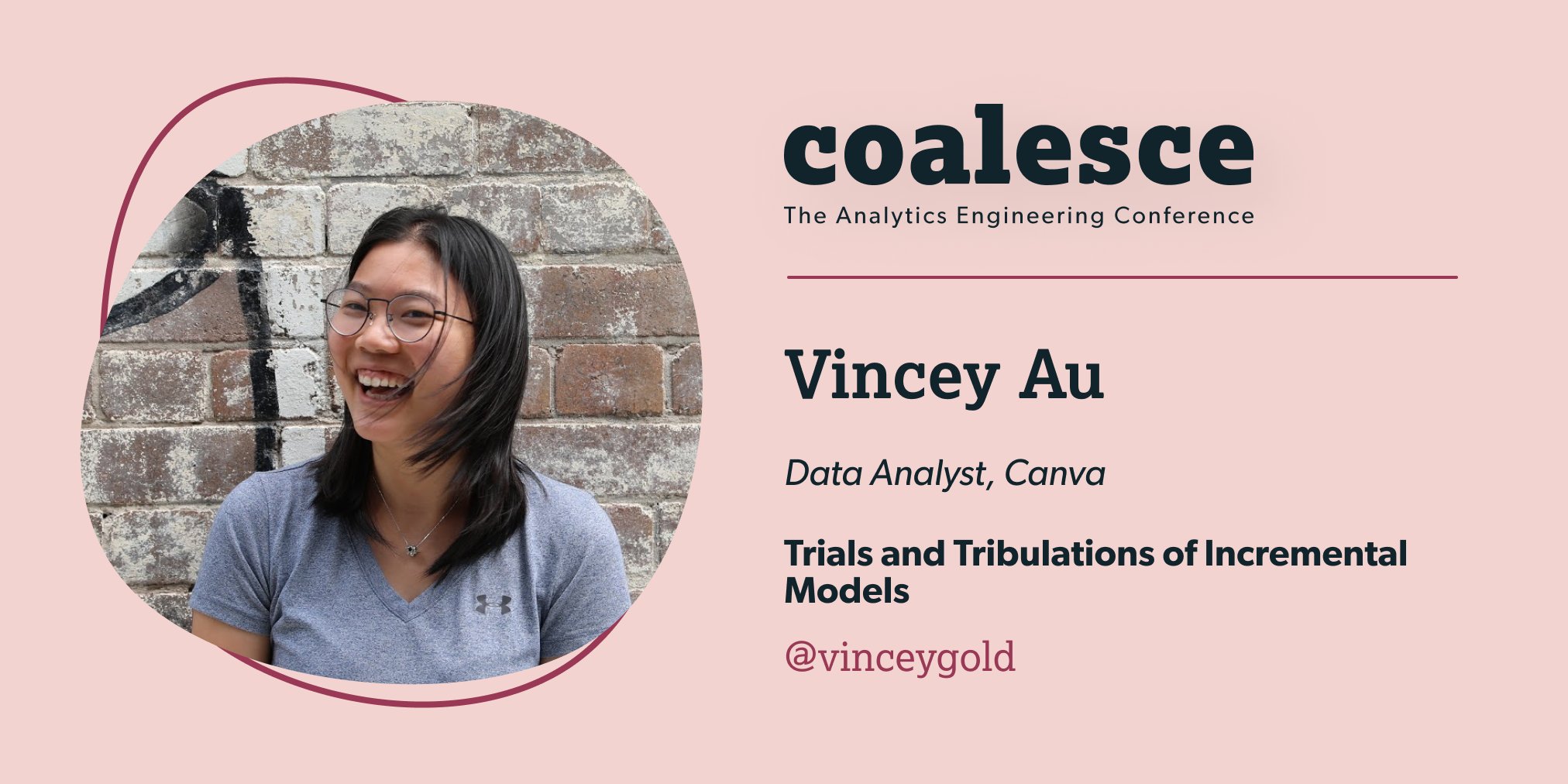 Coalesce on Twitter: "👋 @vinceygold 📍 Sydney, Australia ⭐ dbt Slack member #4,076 Vincey's ...