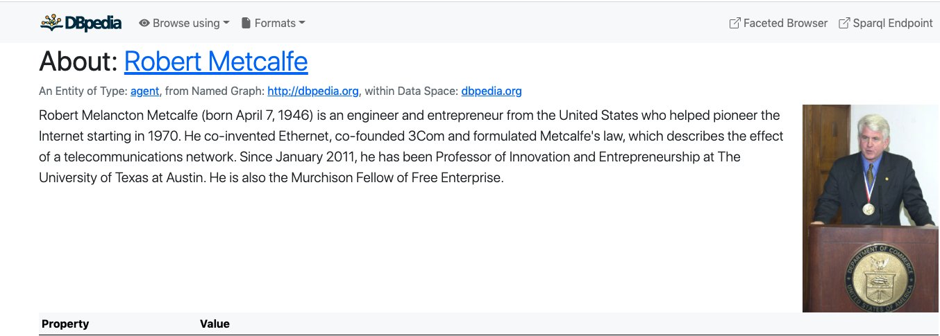 Kingsley Uyi Idehen on Twitter: "Great insights from Prof. Bob Metcalf (#DBpedia ID: https://t ...