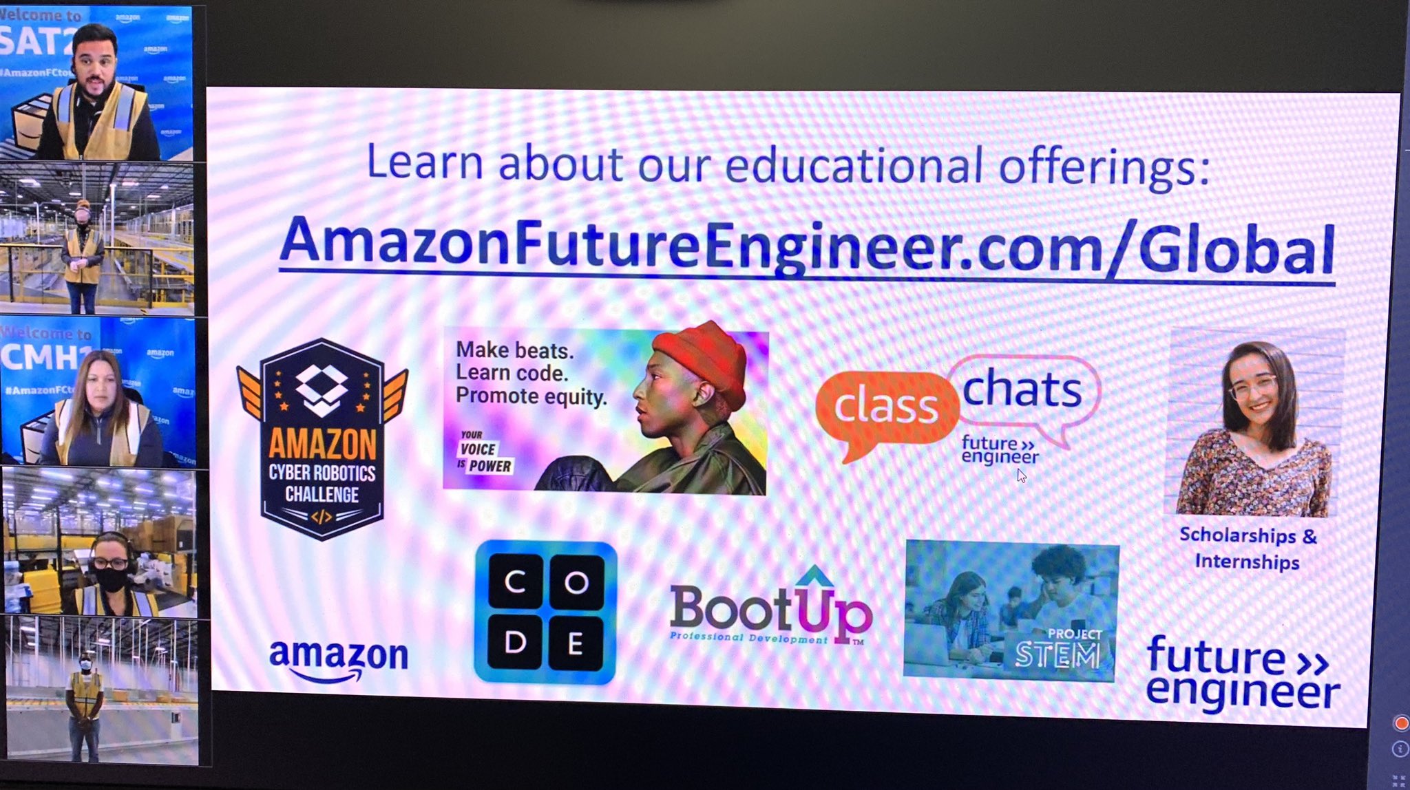 Luis Iturriaga M. Ed. on Twitter: "My class participated in a virtual tour from Amazon. The ...